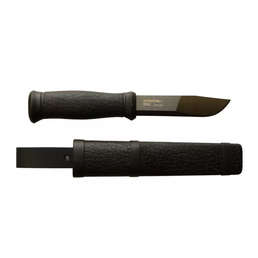 MORAKNIV Mora 2000 (S) kés, tokkal, Black Edition - Finnshop